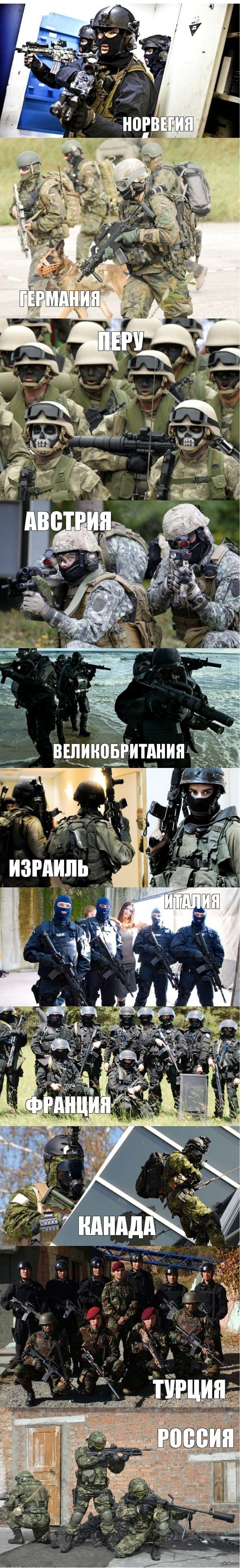 Спецназ со всего мира | Пикабу